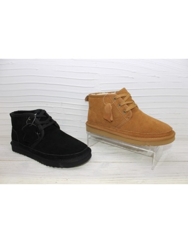 Chaussures en cuir fourrées Taille 36 Colorie bottes fourrées Camel